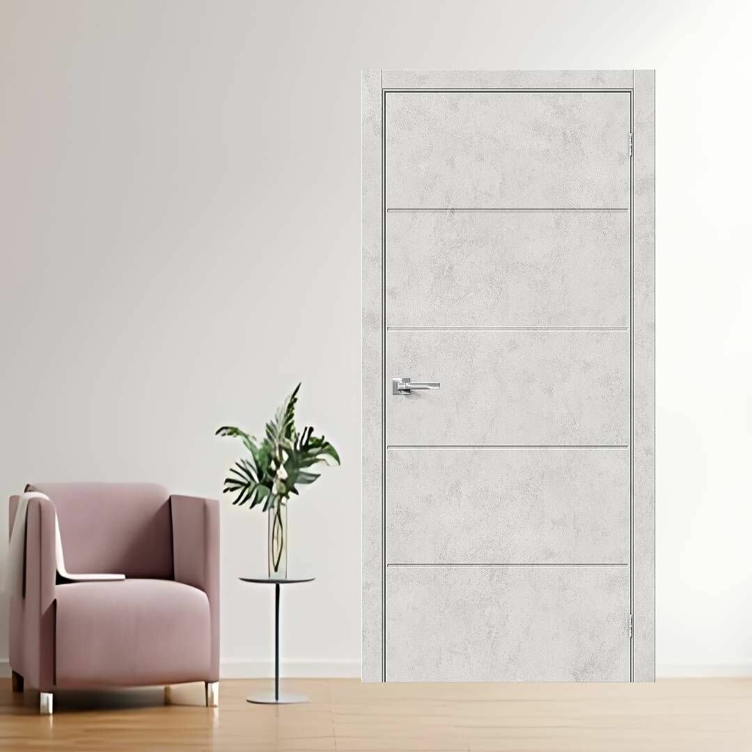 Межкомнатная дверь Граффити 1Д Look 600х2000 глухая (комплект)