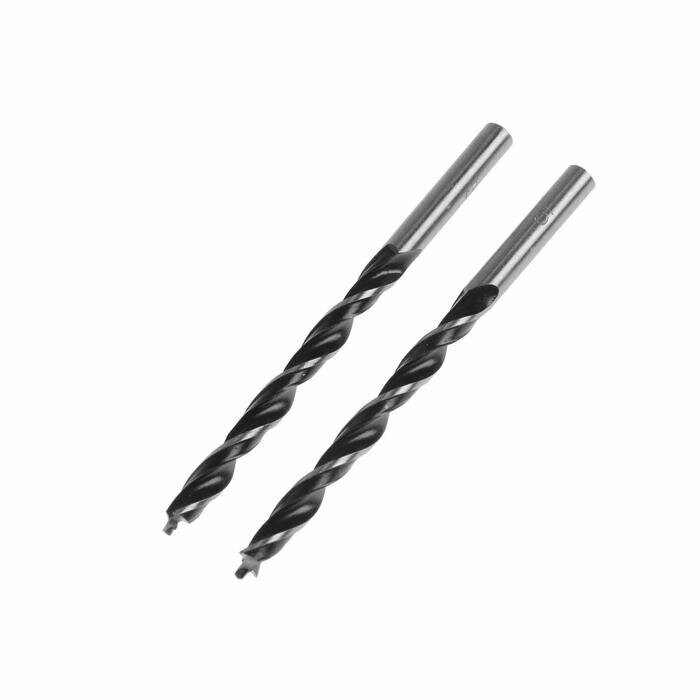 Сверло по дереву тундра, цилиндрический хвостовик, 5 х 85 мм, 2 шт, 1444186 3 упаковки