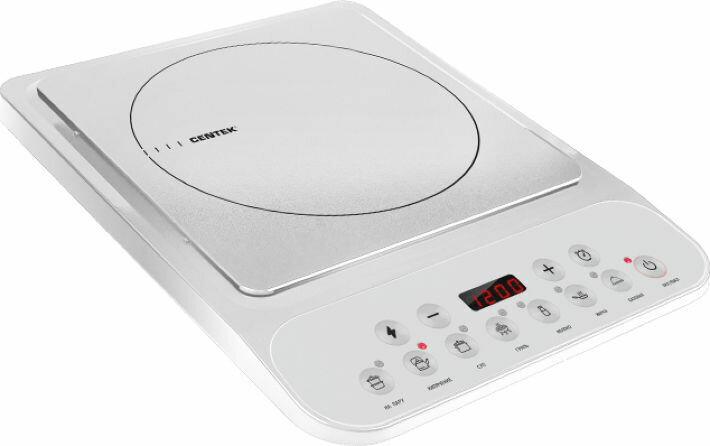 Плитка индукционная CENTEK CT-1517 White (7 программ, LED-дисплей, таймер)