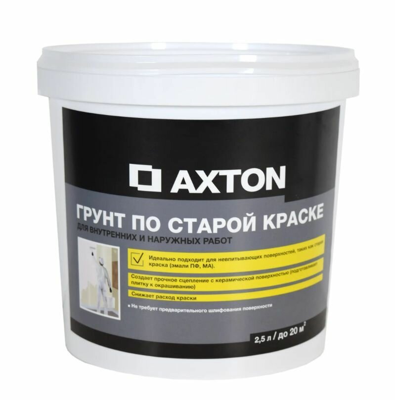 Грунтовка по старой краске Axton 2.5 л