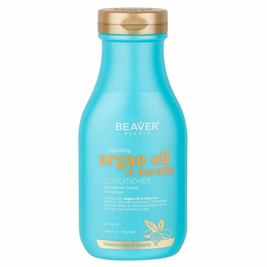 BEAVER Кондиционер для волос Argan Oil & Keratin Conditioner (350 мл)