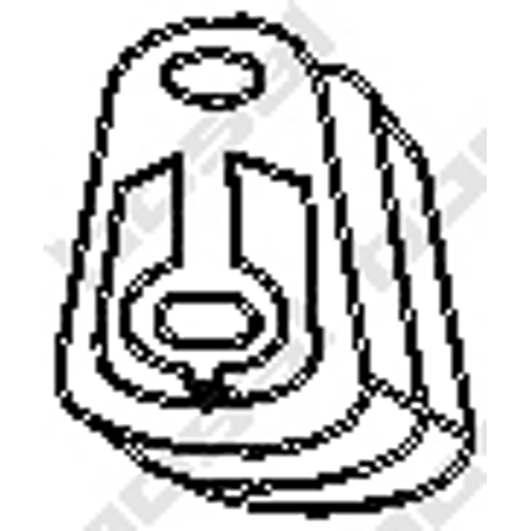 BOSAL 255-052 (255052 / 6866418 / 6866418) кронштейн глушителя резиновый