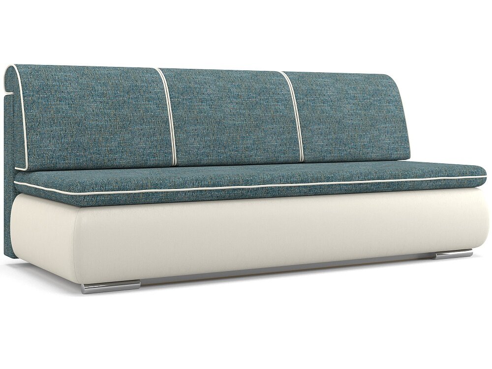 Прямой диван Палмерстон Голубой, еврокнижка, 197х91х91 см, с ящиком для белья