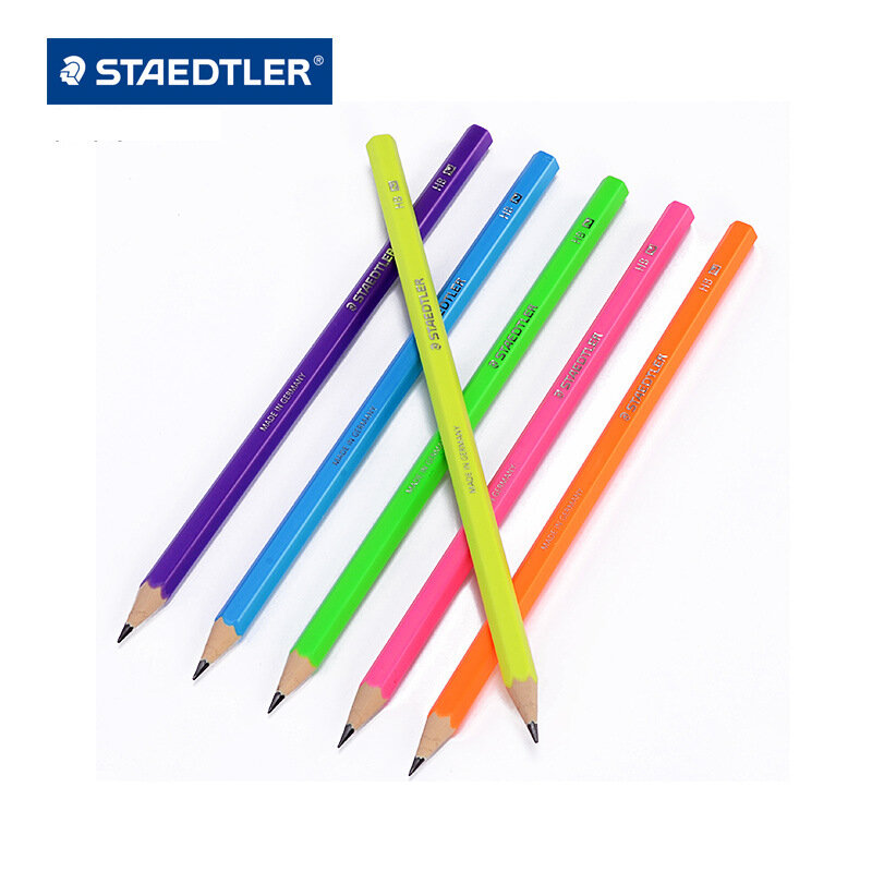 Набор карандашей STAEDTLER WOPEX NEON 180, HB, дерево, 6 штук