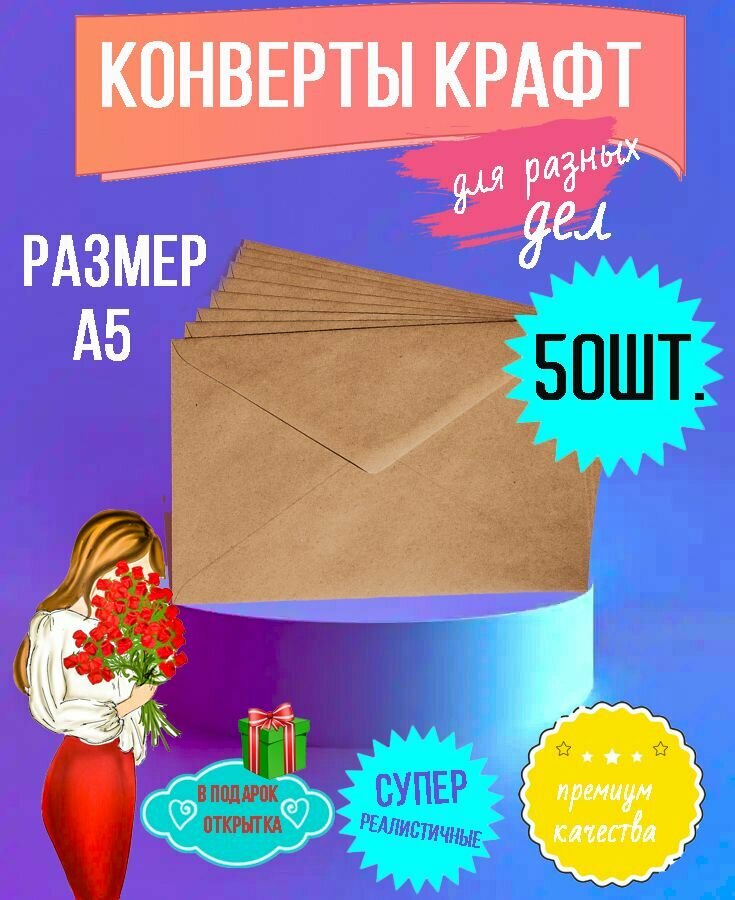 Крафтовые конверты / из крафт бумаги