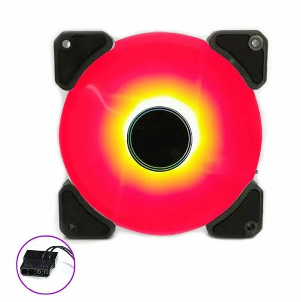 Вентилятор для ПК, 120мм, с подсветкой, RGB, для корпуса, Molex