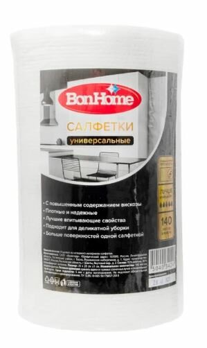 Салфетки "Универсальные", BonHome, 140 листов