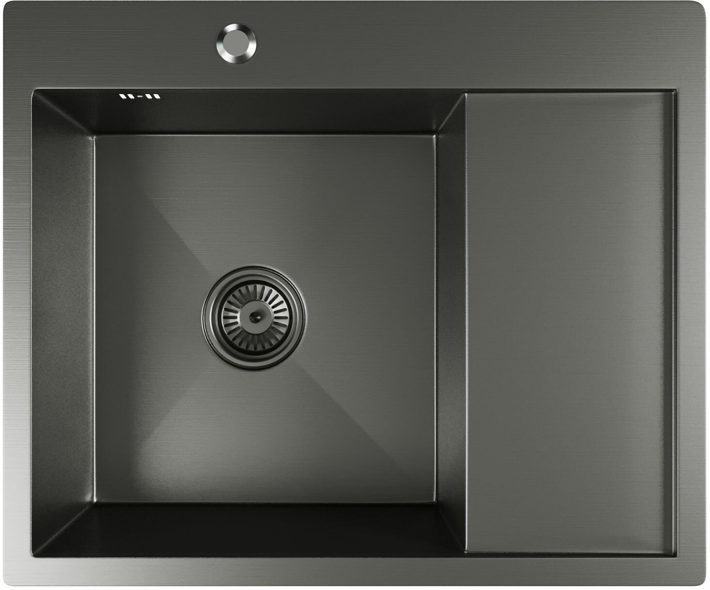 Мойка кухонная Mixline Pro 60 L черный графит