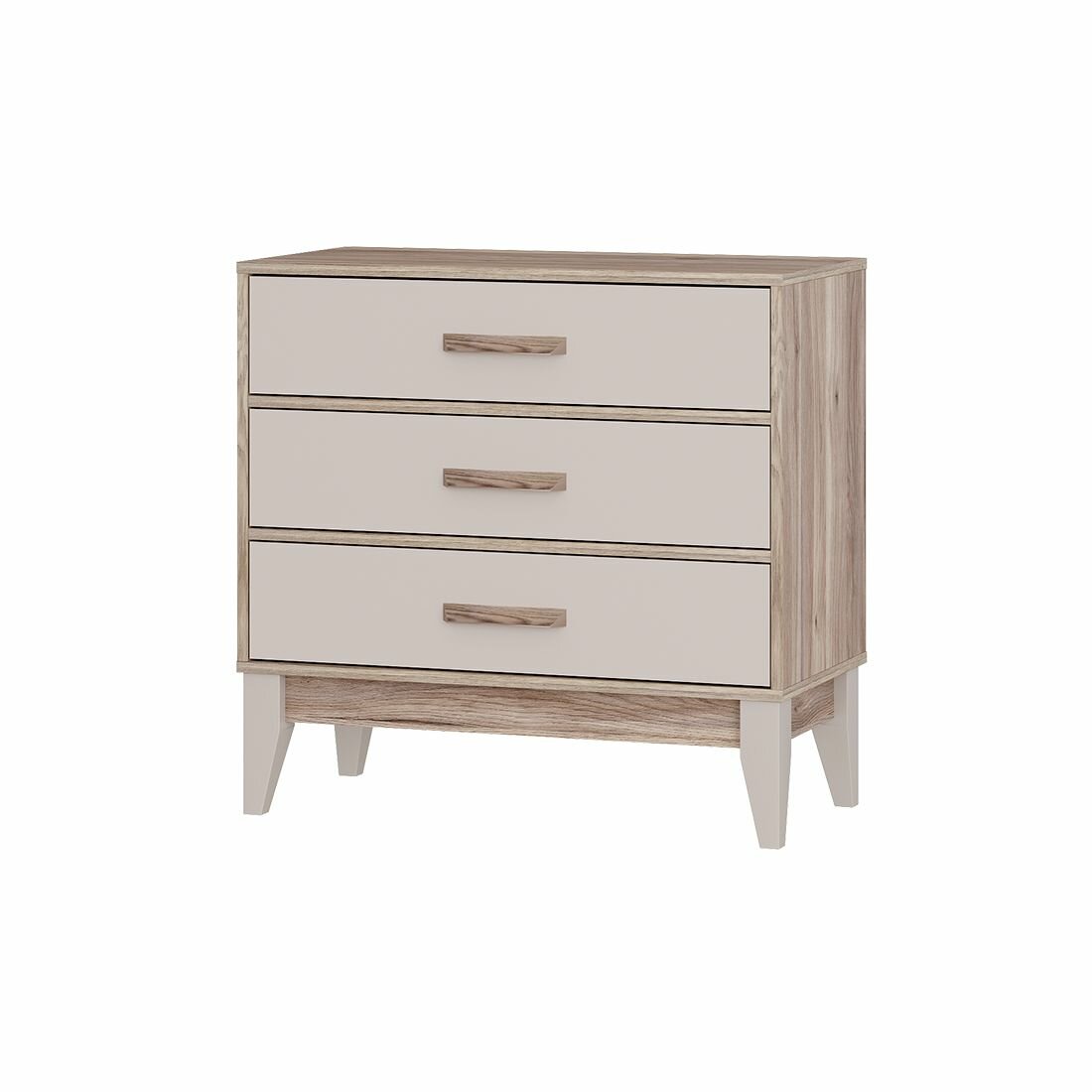 Комод "Скандика" КМ-01 дуб смоки/кашемир