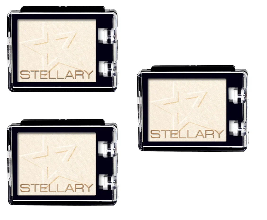 Моно тени для век наборные Stellary E-Clipse, тон 08 Снежное Сияние, 1 г 3 шт