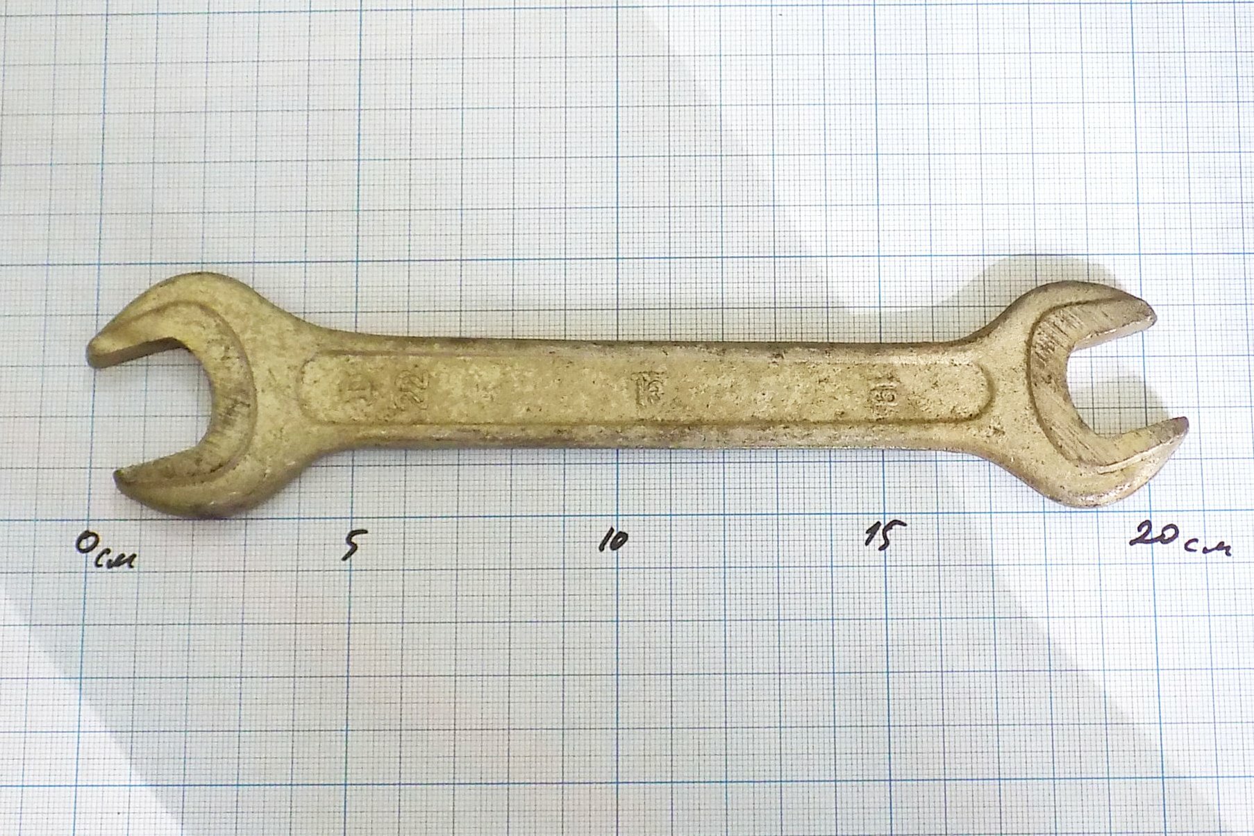 Ключ КГД 19х22 мм гаечный с открытым зевом двухсторонний