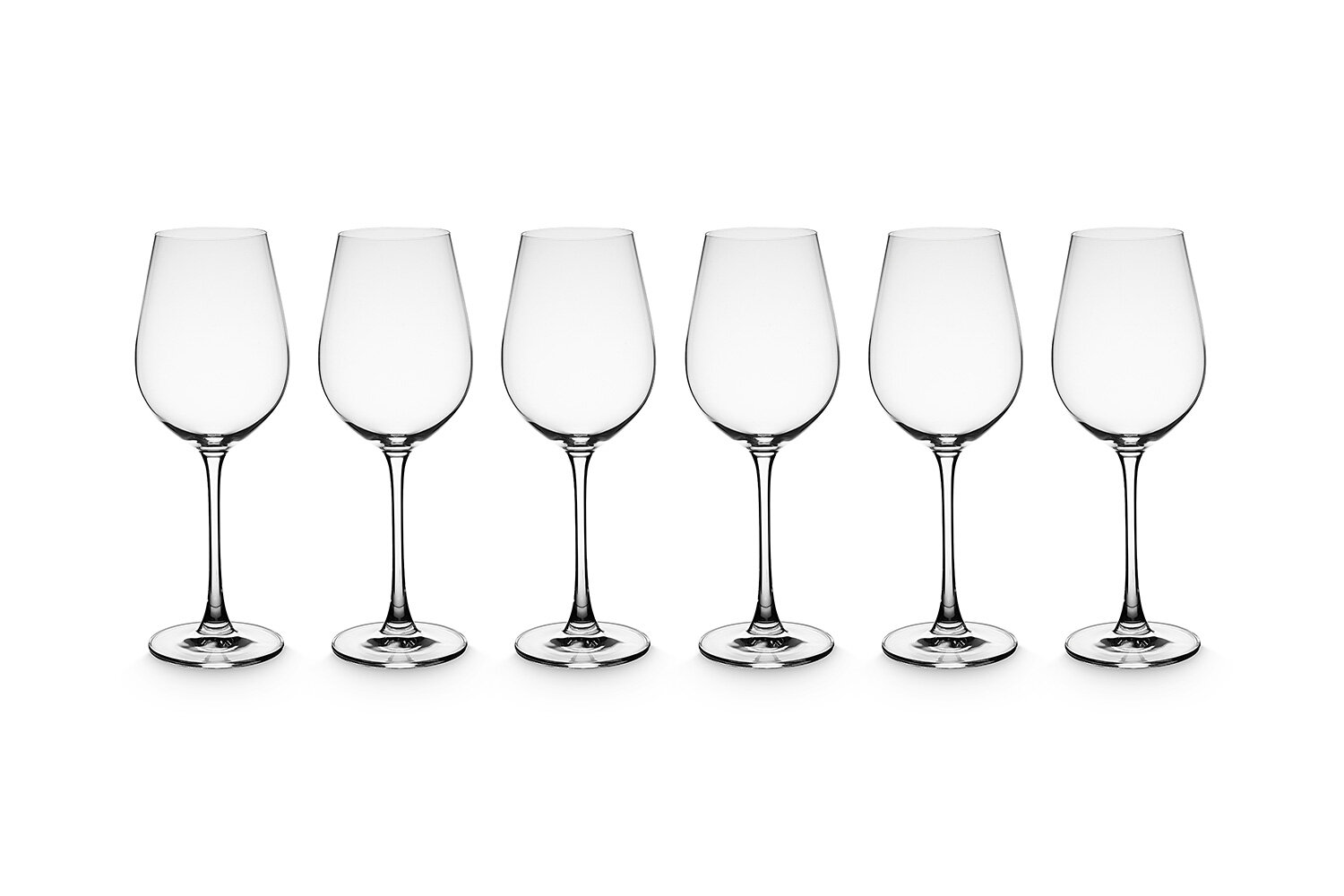 Verona бокалы для красного вина 520 мл набор 6 шт из стекла для сервировки стола