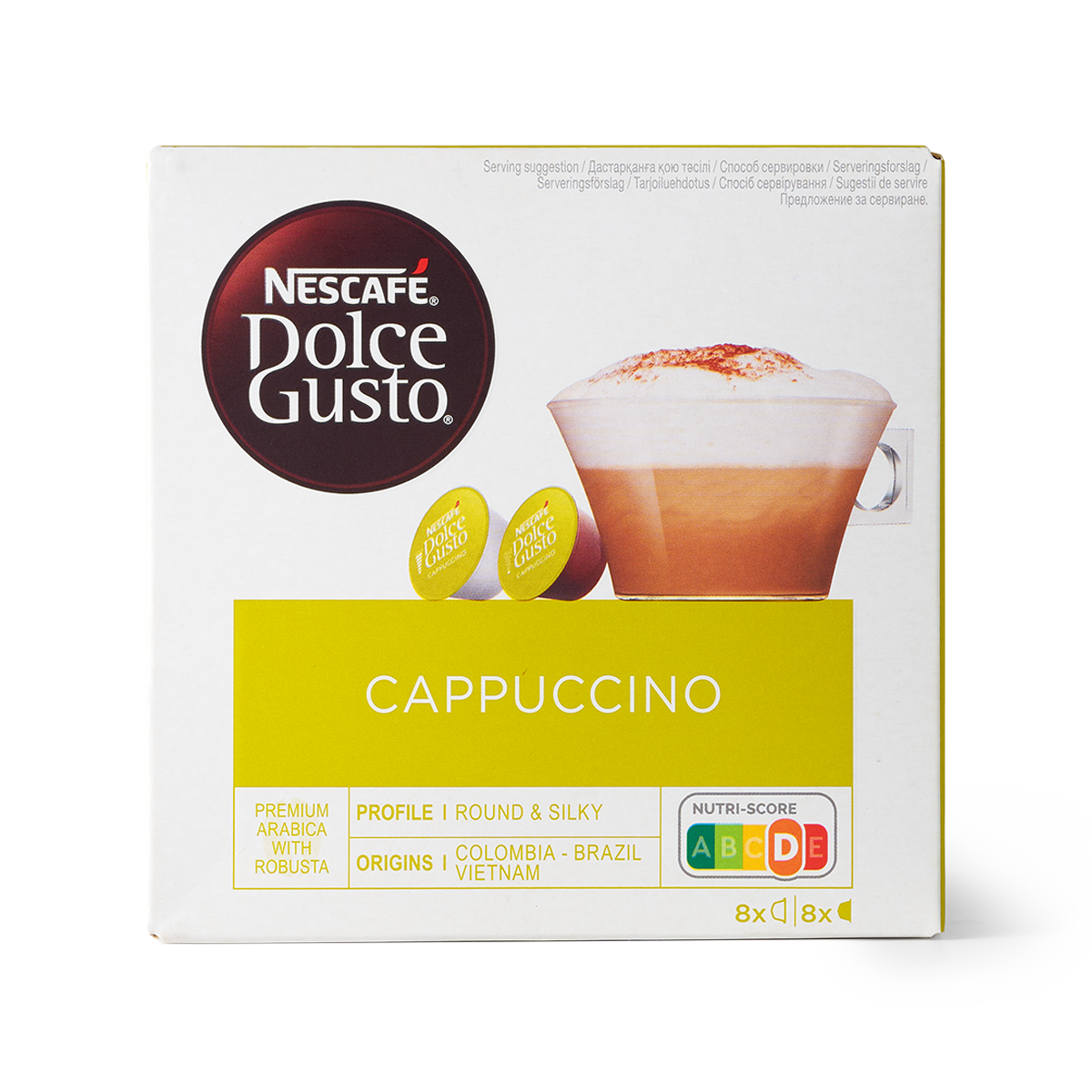 Кофе в капсулах Nescafe Cappuccino, для Dolce Gusto, 16 капсул
