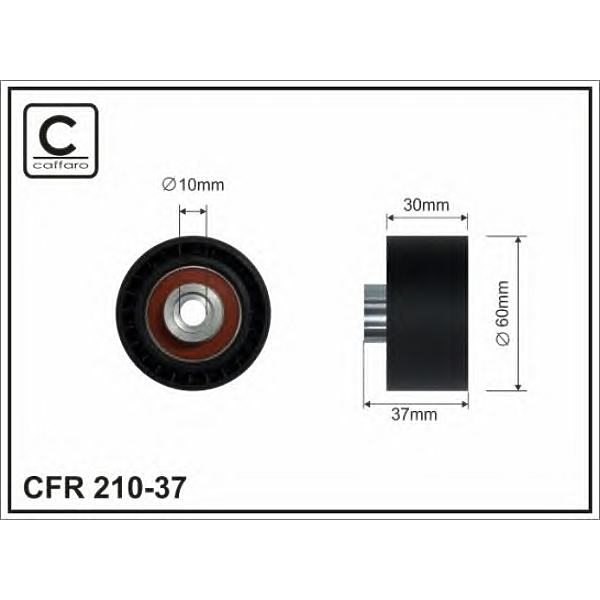 CAFFARO 210-37 (083038 / 083042 / 83038) ролик натяж-ля ремня