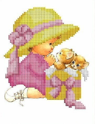 Ткань с рисунком для вышивания бисером Благовест КС-135 Лучший подарок, 13 х 18 см (Бисер в комплект не входит.)