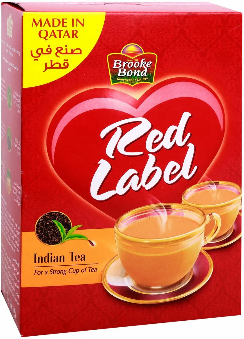 Чай Ред Лэйбл Брук Бонд черный гранулированный (Red Label Black Tea Brooke Bond) Индия 500 гр.