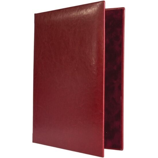 Папка адресная Attache небраска, бордо, выклейка бархат, А4 (188343)