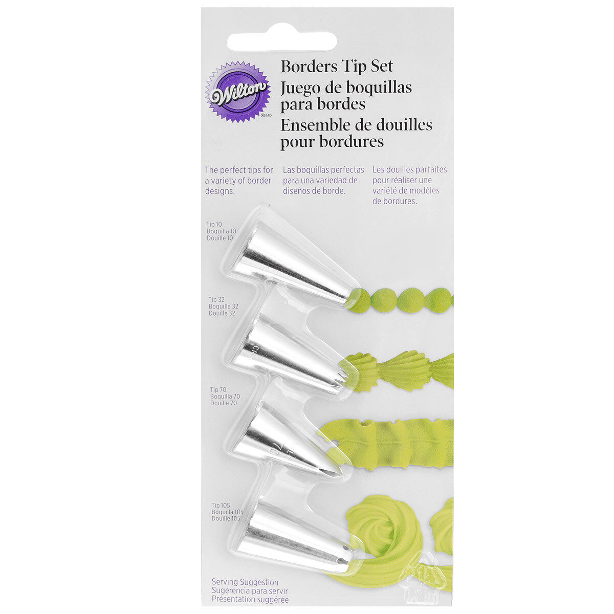 Насадки кондитерские Набор для бордюров 4 шт. Borders Wilton 418-4567 (Набор из 1 шт.)