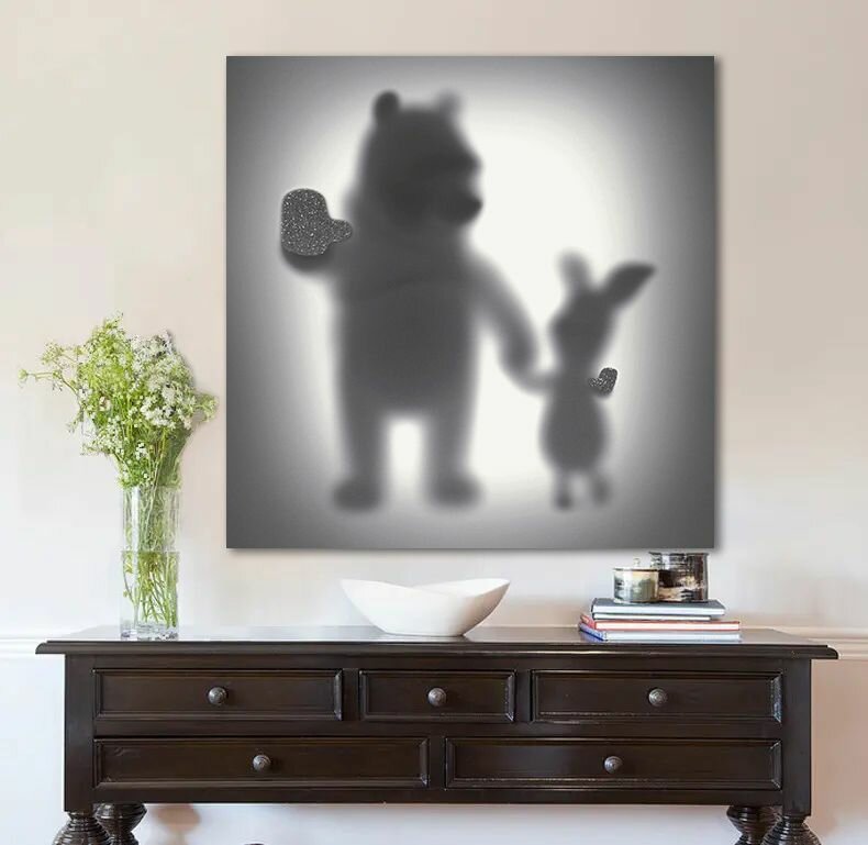 Картина в интерьер / картина Микки Маус, Дональд Дак, Симпсоны, 40х40