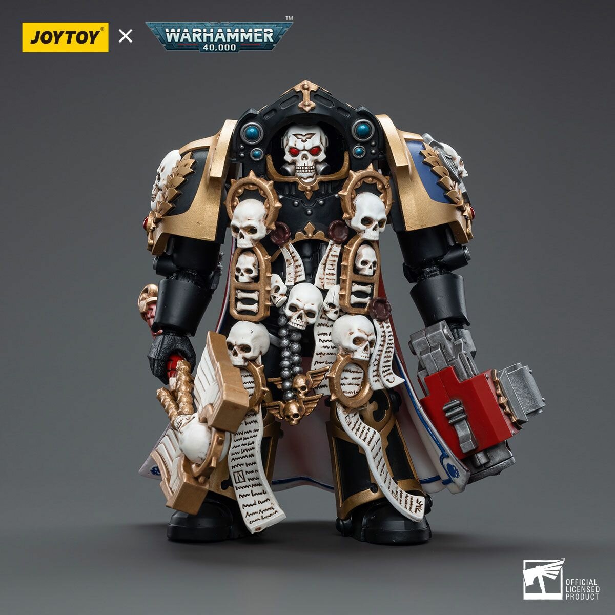 Подвижная фигурка JOYTOY Warhammer 40K Ultramarines Terminator Chaplain Brother Vanius -enj