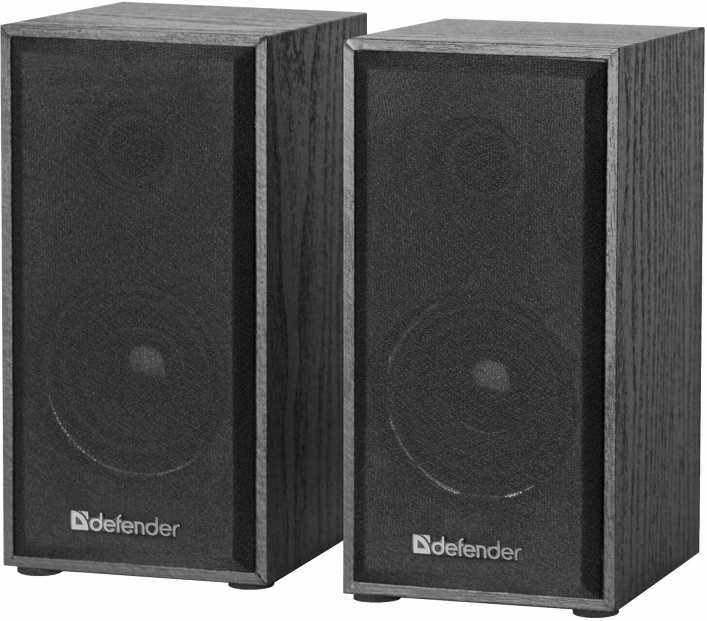 Колонки компьютерные DEFENDER SPK 240, 2.0, 6 Вт, дерево, черные, 65224