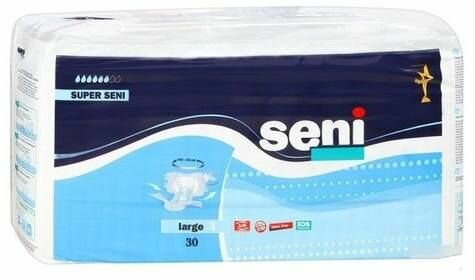 Seni Super, подгузники для взрослых (L), 30 шт.