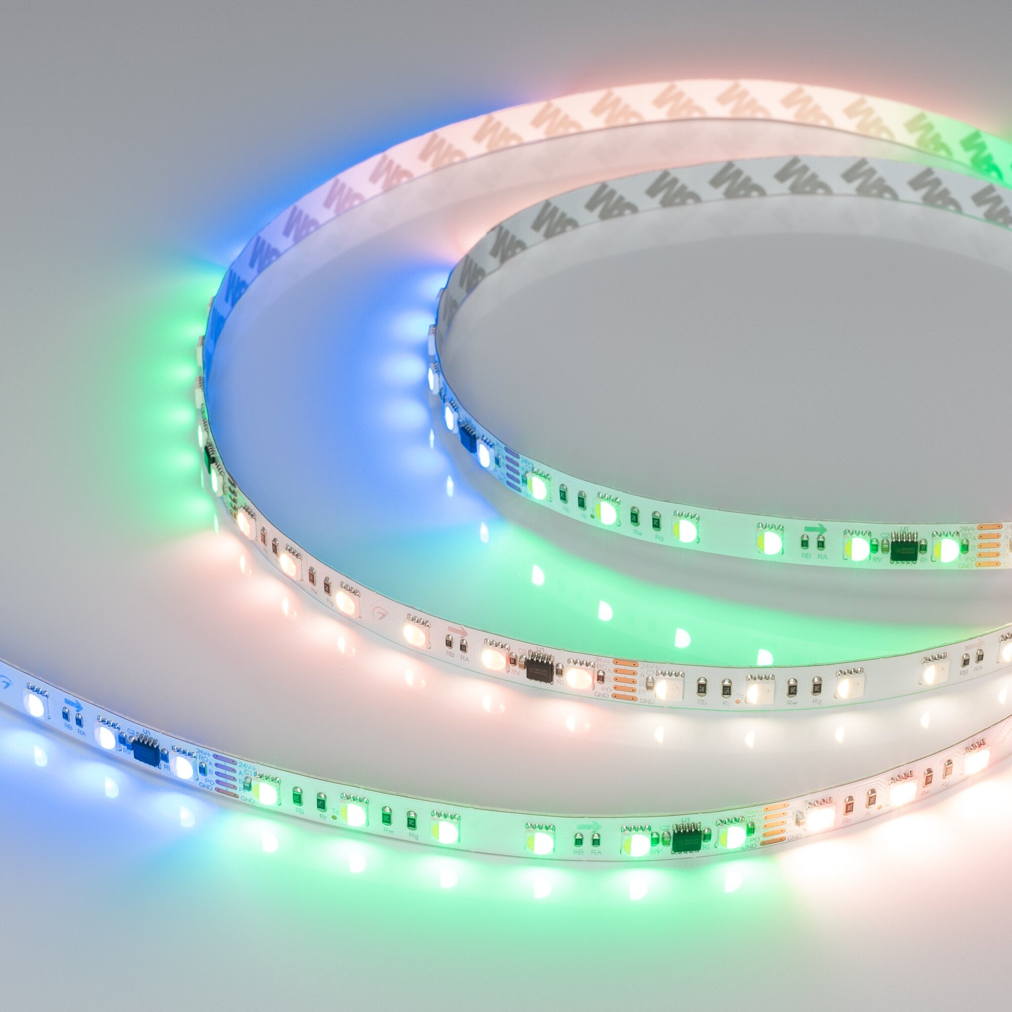 Светодиодная Лента DMX-B60-10mm 24V RGBW-PX6 (18 W/m, IP20, 5060, 5m) (Arlight, -) 033449