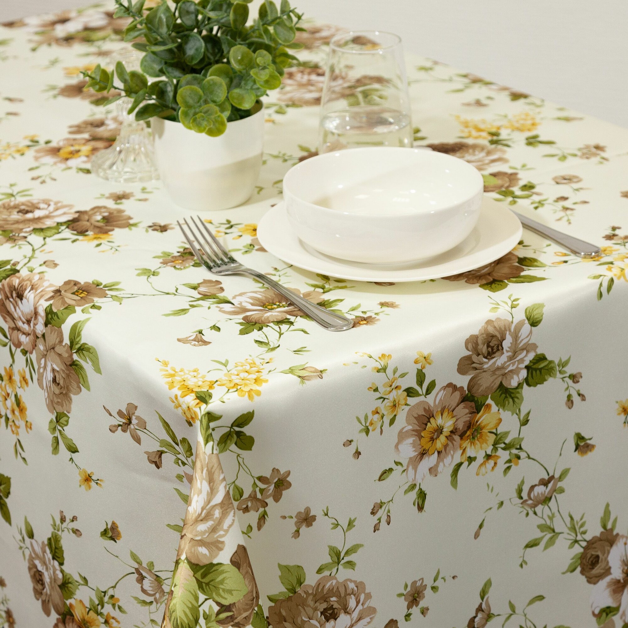 Скатерть тканевая 150х200 см прямоугольная Wellness