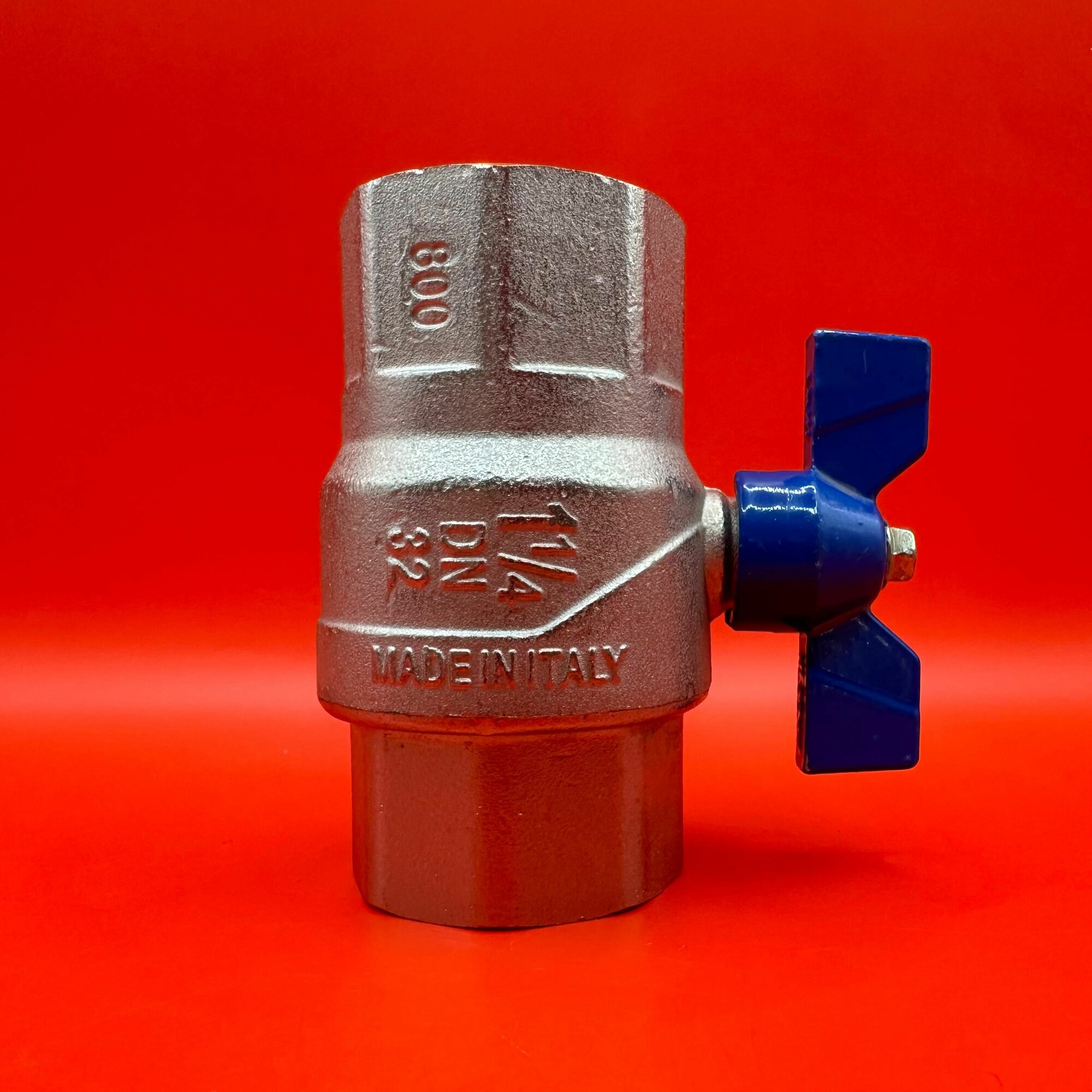 Кран шаровой F. I. V. Evolution 1 1/4 ВВ, синяя бабочка (Италия)