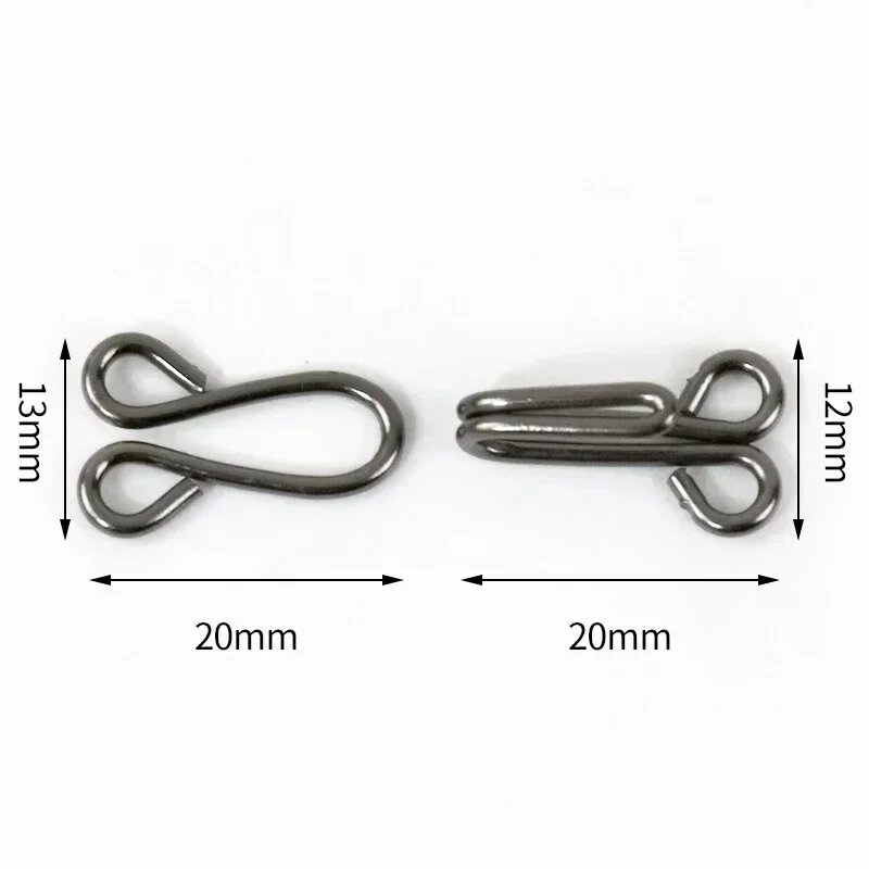 Крючки для одежды металлические, 40шт, 22-GunBlack