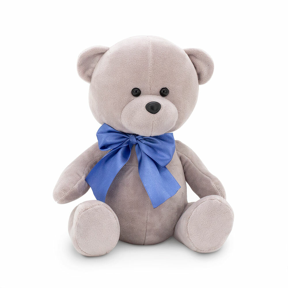 Мягкая игрушка Orange Toys "Медведь Топтыжкин", серый с бантиком, 25см