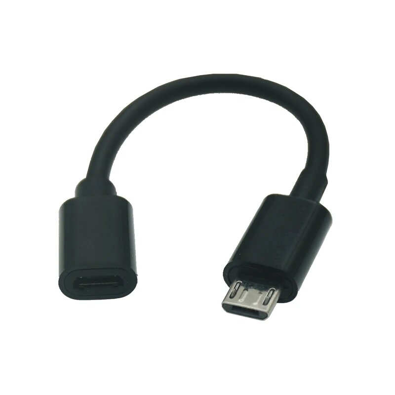 UXG Кабель-удлинитель Micro USB 2.0 белый 10CM, черный
