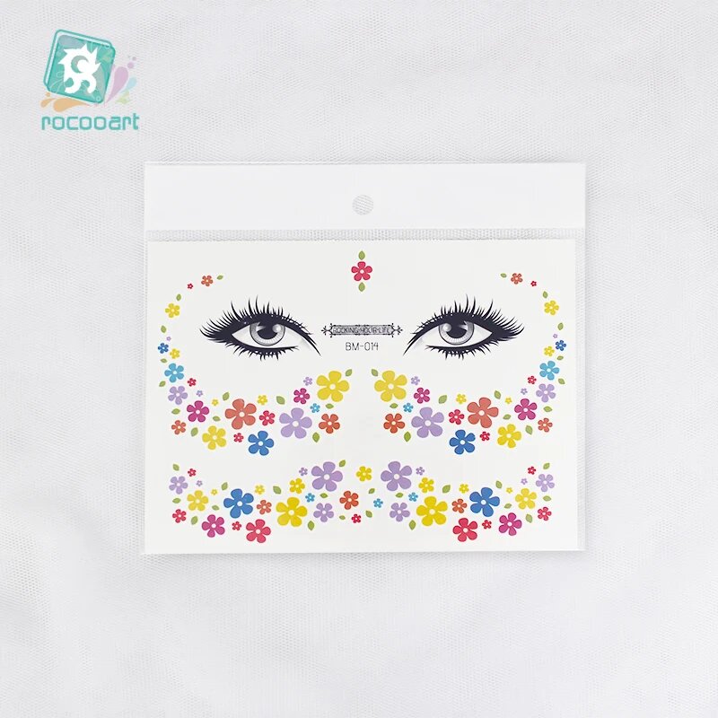 Временная татуировка Rocooart маленькие цветы BM-014