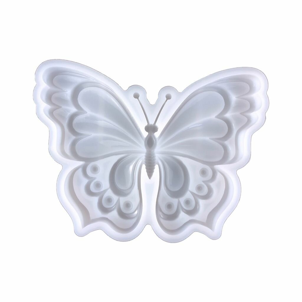 Ручной инструмент ювелирный,3D полуобъемное силиконовое плоскостопие бабочки формы 8528-прозрачный-1,1 шт