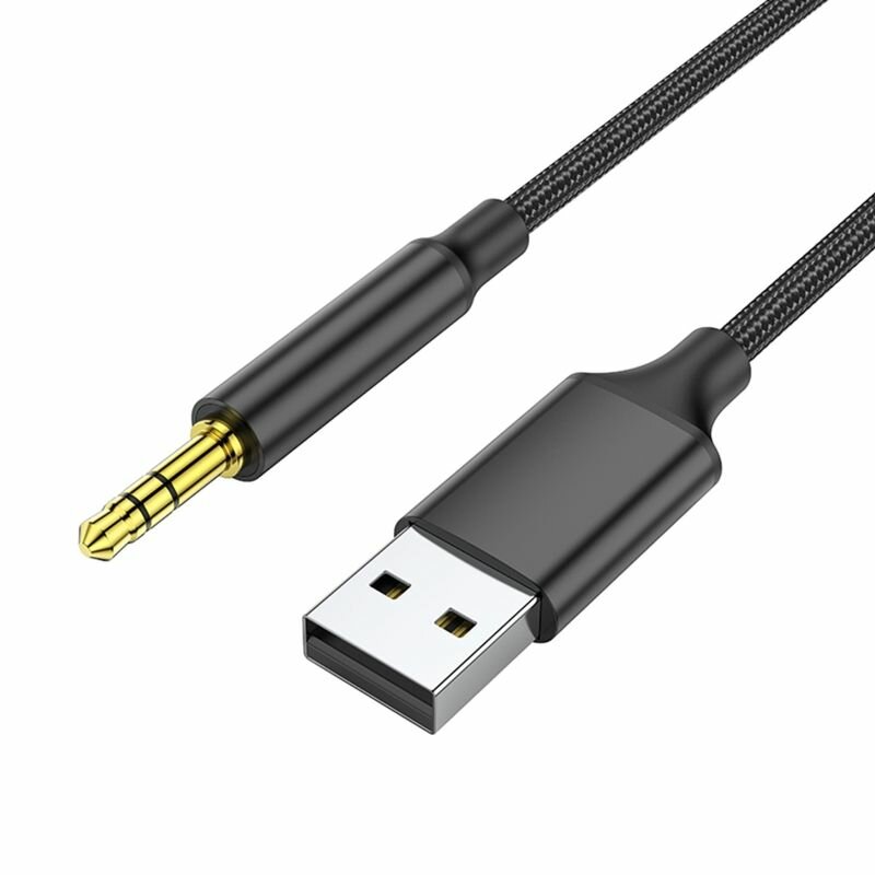 Звуковая карта USB-разъема к аудиокабелю 3,5 мм-черный