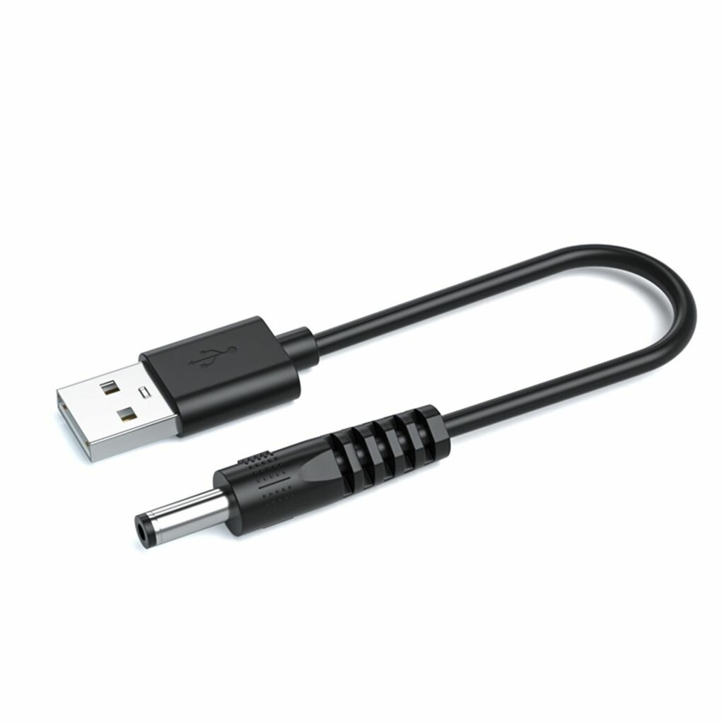 Шнур питания 0,5 м от usb до dc5V-5.5x2.1 мм