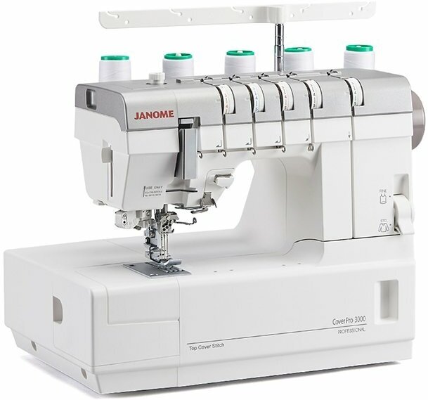 Распошивальная машина Janome "Cover Pro 3000 Professional", 7 видов швов, белый