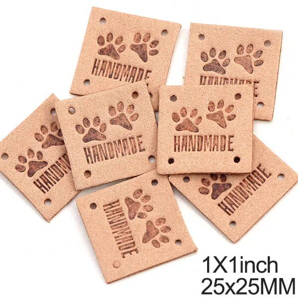 20 шт, бирки ручной работы с кошками, собачьей лапой, следами животных, кожаные этикетки, этикетки ручной работы для одежды, шапок, швейные аксессуары