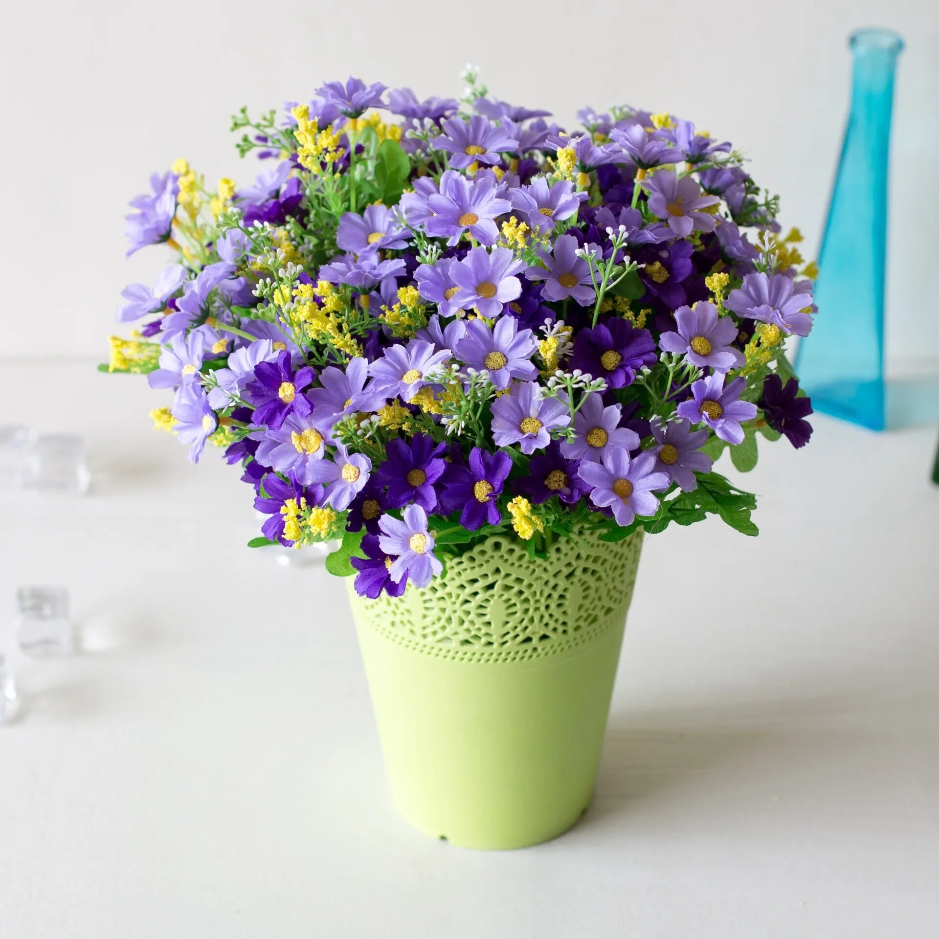 Искусственные цветы герберы Wusmart 28 головок Сиреневый, фиолетовый