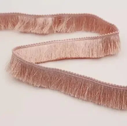 Кружевная бахрома Renesmee 5м 2.8см розовый, белый, черный, серый, зеленый Розовый, fruit pink