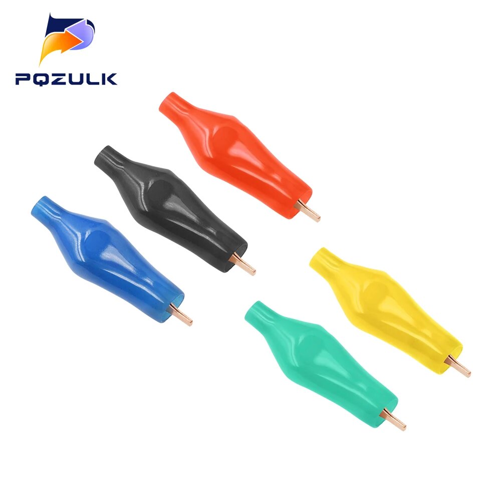 5 шт, медные зажимы типа «крокодил», PQZULK 1 x 5 colours