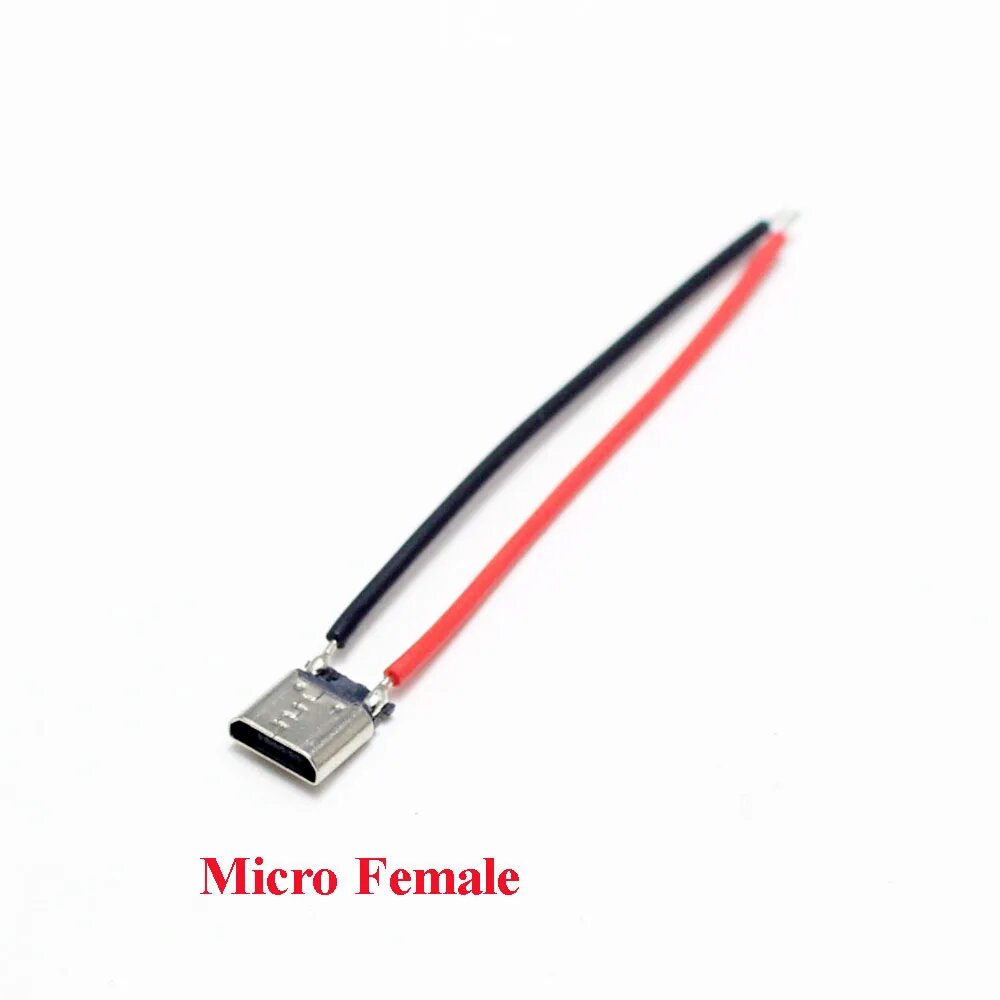 Разъем Micro USB «папа-мама» типа C NinthQua 5Pcs, Micro Female