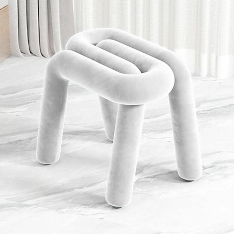 Креативный модный стул специальной формы, скандинавский стиль, каркас из углеродистой стали, наполнитель из губки высокой плотности, поверхность из фланелевого материала