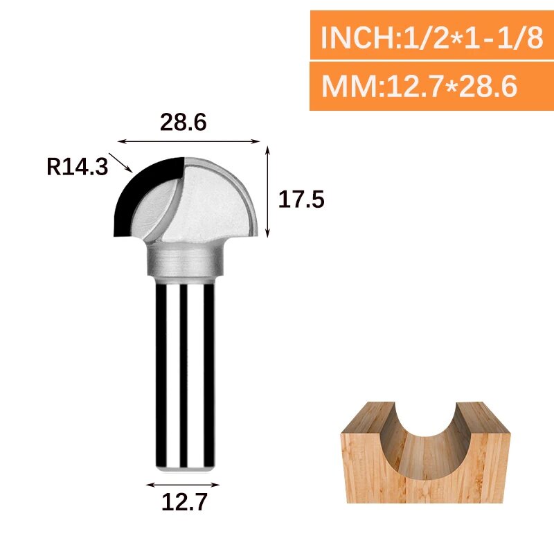 Vsharp Алмазная круглая фреза для МДФ 12.7x28.6