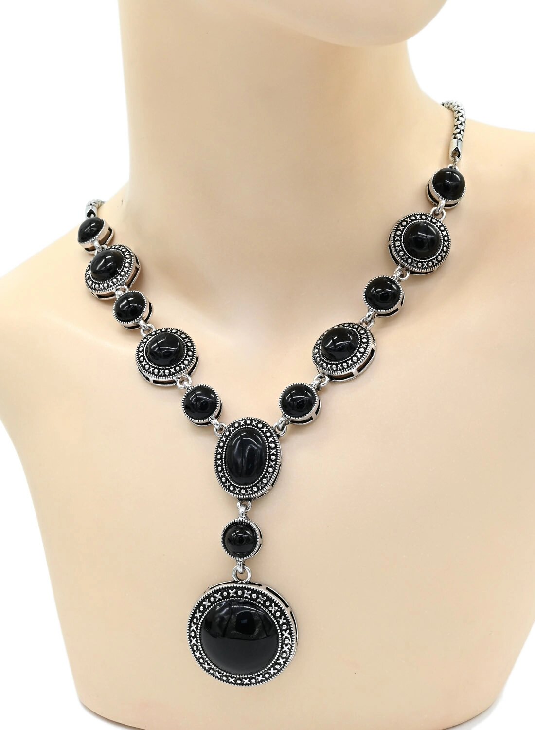 Колье, агат