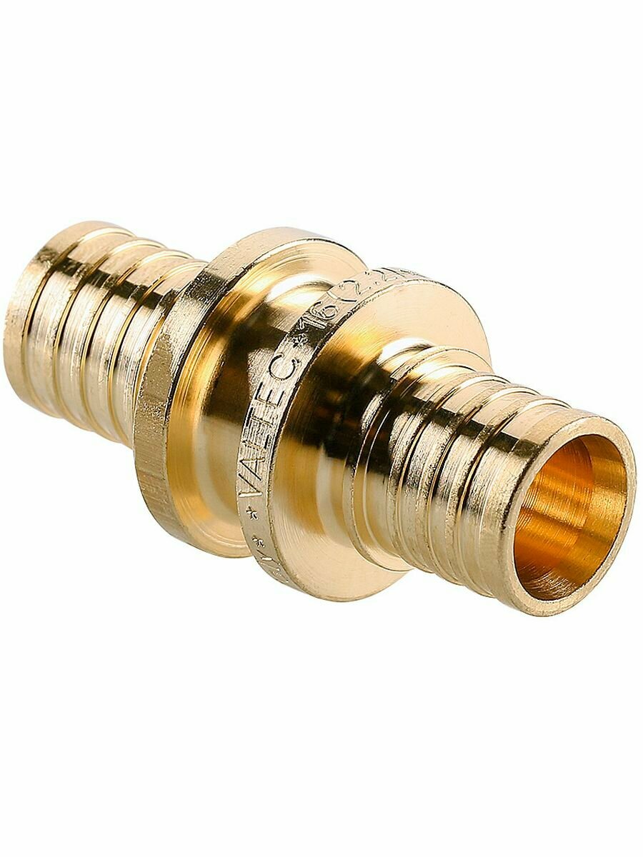 Муфта VALTEC аксиальная, 20х20мм, латунь, VTm.403. BG.002020