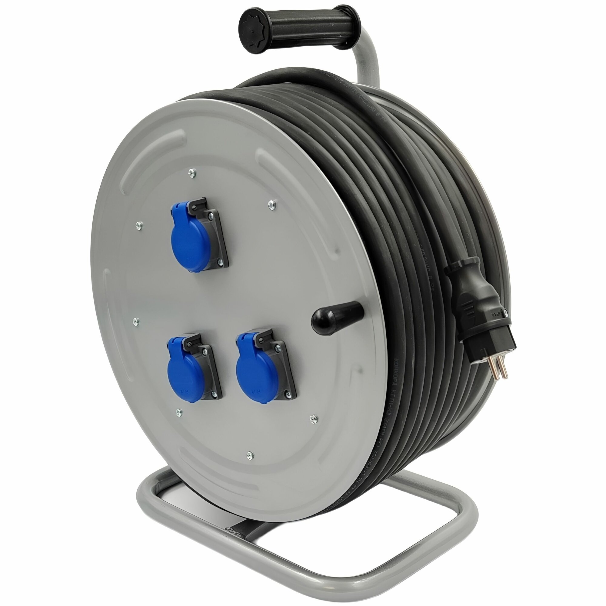 Удлинитель на металлической катушке BM4 60м КГтп-ХЛ 3х2,5 3,5кВт 3х(2P+PE 220В 16А IP44)