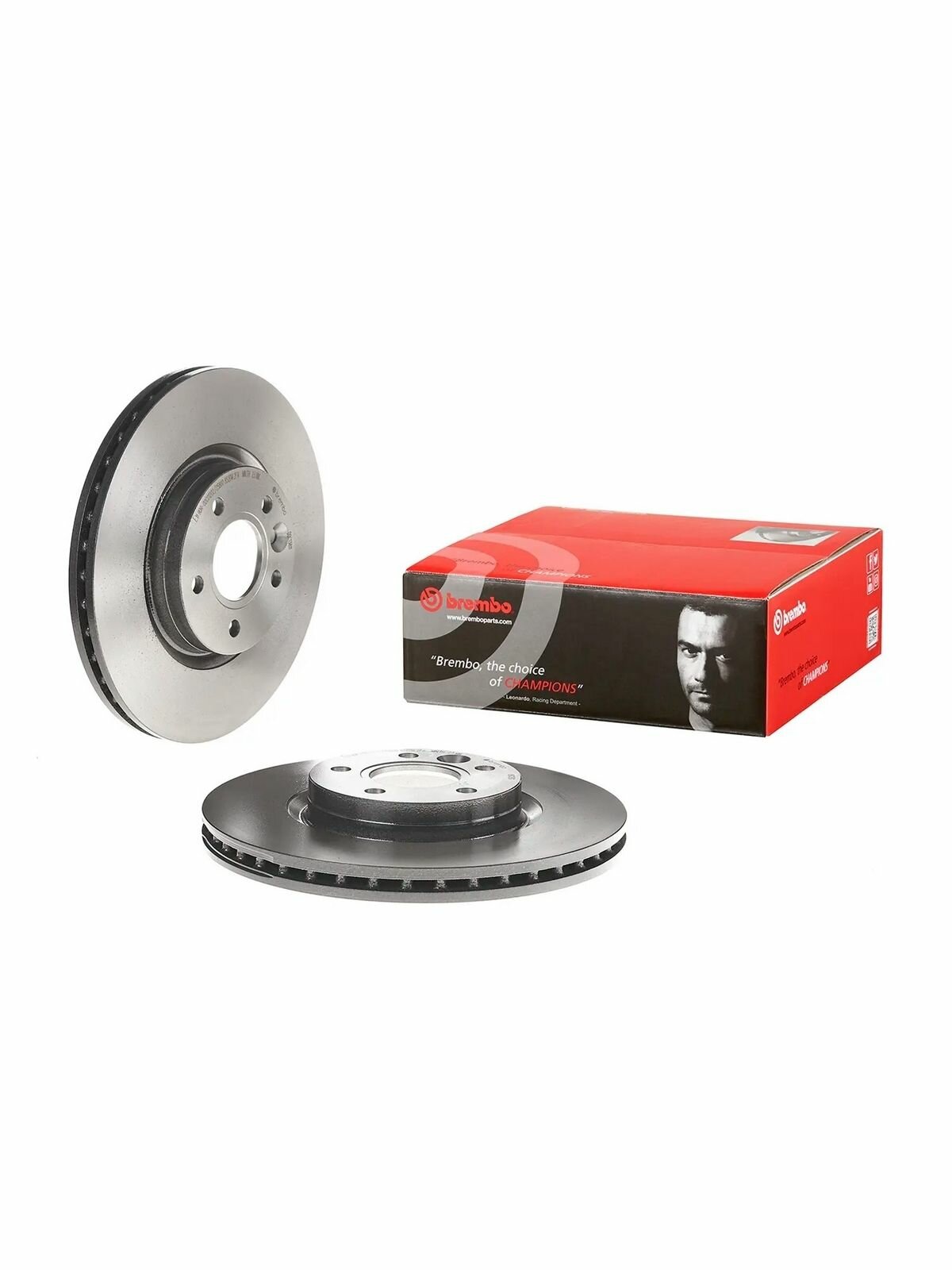 Диск тормозной передний вентилируемый BREMBO 09C13811 для Volvo C30, S40, V40