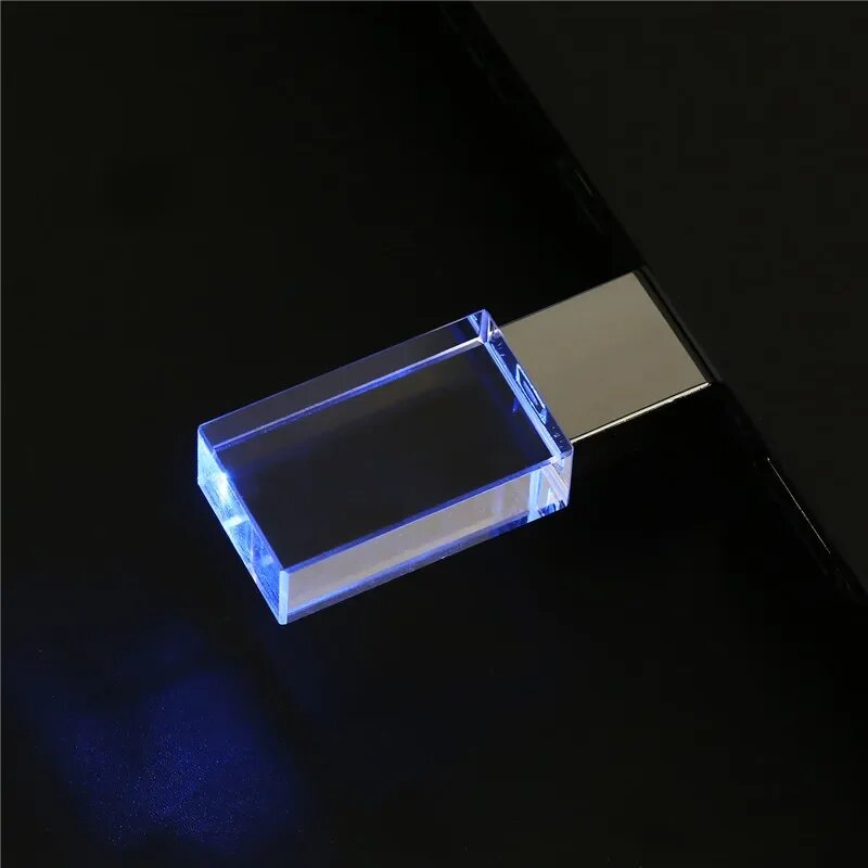 USB-флешка JASTER Crystal 8 ГБ Silver-Blue