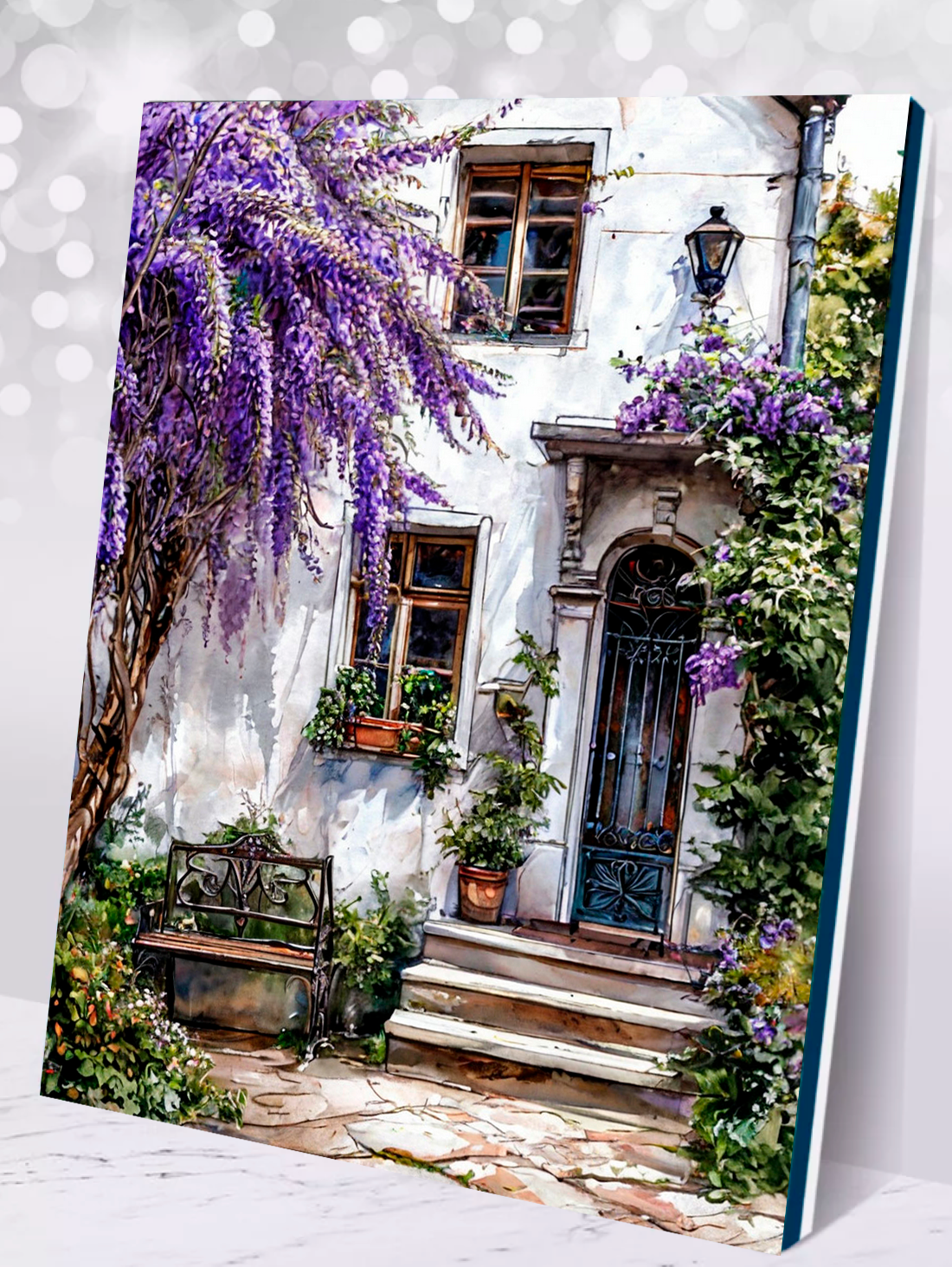 Картина по номерам "Глициния" 40х50 см, хлопковый холст на подрамнике, акрил, АртТойс